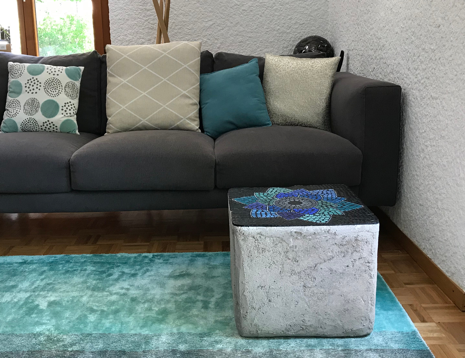 DIY Table Béton et Mosaïque - MiniKipos Le Blog